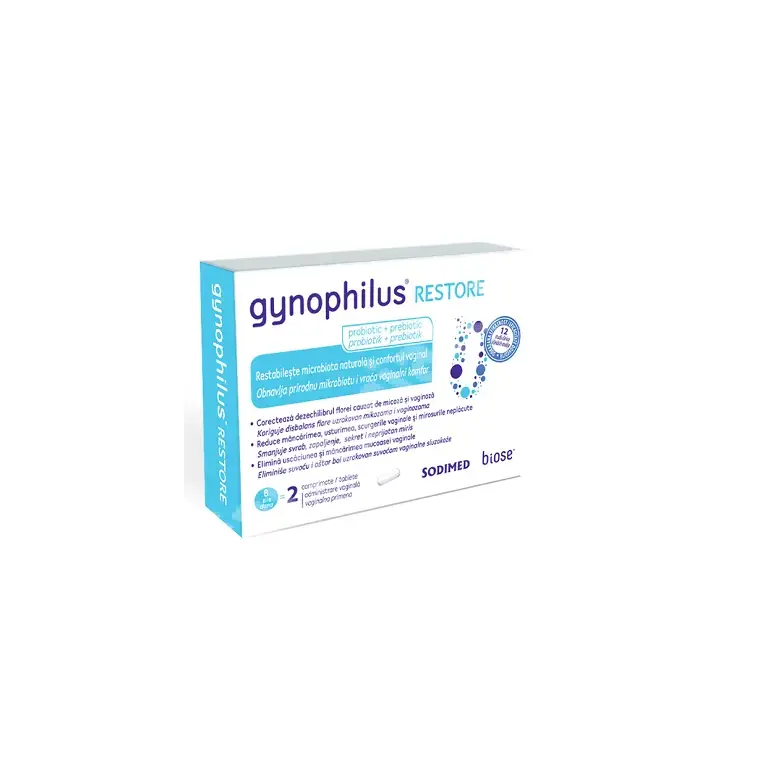 GYNOPHILUS RESTORE vaginálne tablety 2 ks - MEDIKAMENT.sk