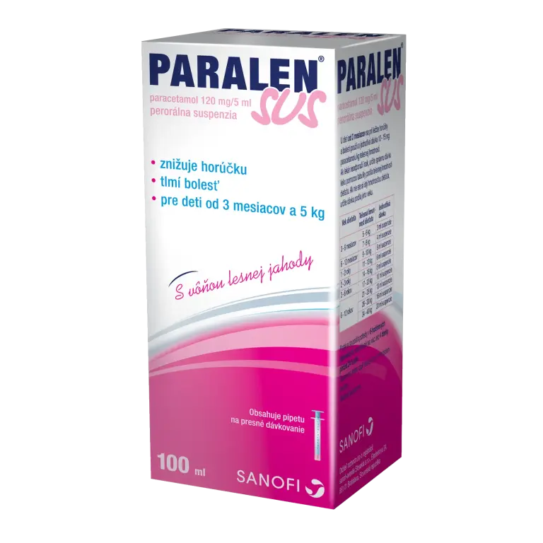 PARALEN SUS sirup 100 ml - MEDIKAMENT.sk