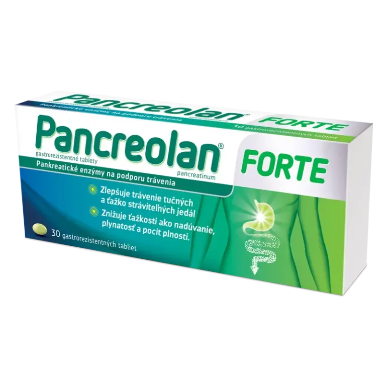 PANCREOLAN FORTE tablety 220 mg 30 ks - MEDIKAMENT.sk