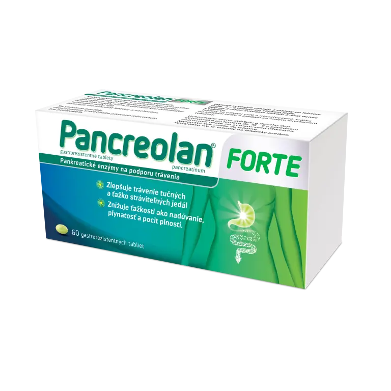 PANCREOLAN FORTE tablety 220 mg 60 ks - MEDIKAMENT.sk