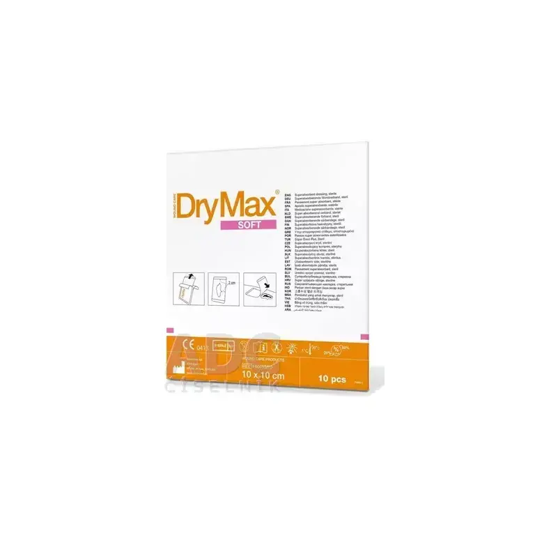 DryMax EXTRA SOFT Krytie superabsorpčné 10x10 cm, 1 ks - MEDIKAMENT.sk