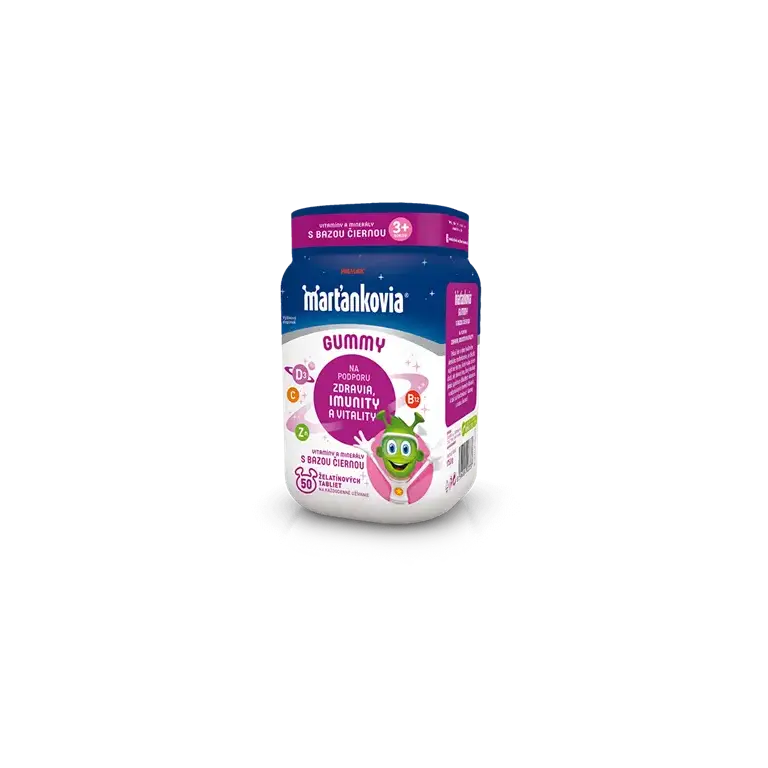 Marťankovia Gummy Imunity Baza jablko a čierna ríbezľa želatínové ...