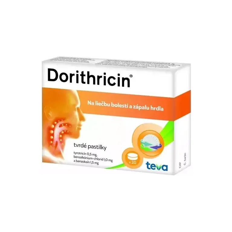Dorithricin pastilky 20 ks - MEDIKAMENT.sk