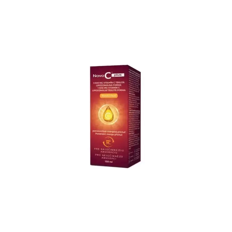 NOVO C PLUS Lipozomálny tekutý vitamín C 1000 mg sirup pomarančovo ...
