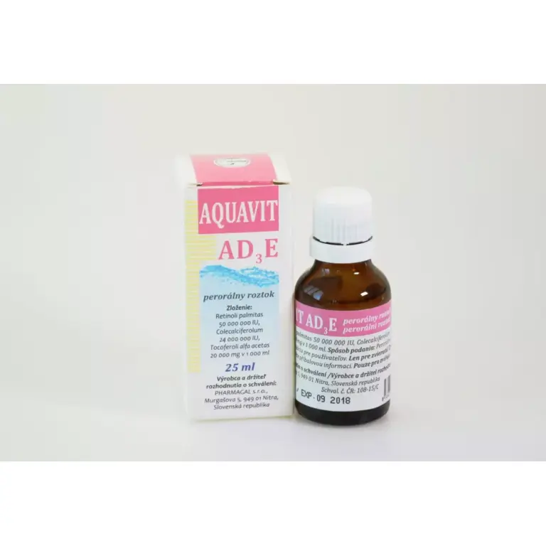 PharmaGal AQUAVIT AD3E perorálny roztok 25 ml - MEDIKAMENT.sk