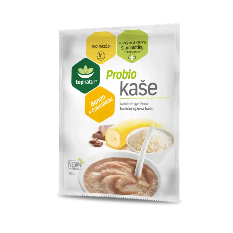 topnatur Probio KAŠA Banán s čokoládou instantná ryžová kaša 60 g ...