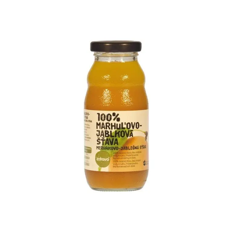 zdravo 100% MARHUĽOVO-JABLKOVÁ ŠŤAVA 200 ml - MEDIKAMENT.sk
