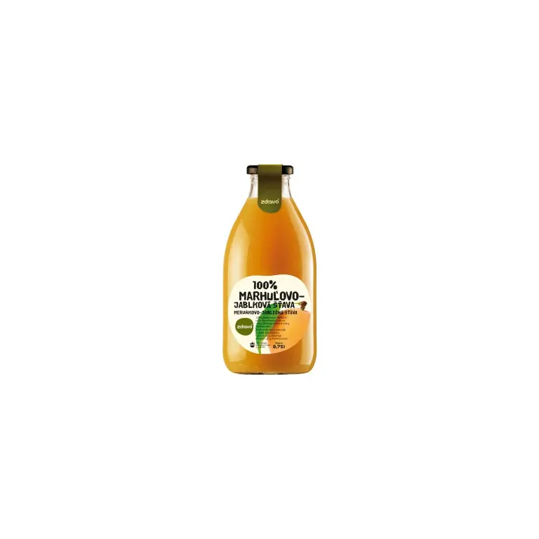 zdravo 100% MARHUĽOVO-JABLKOVÁ ŠŤAVA 750 ml - MEDIKAMENT.sk