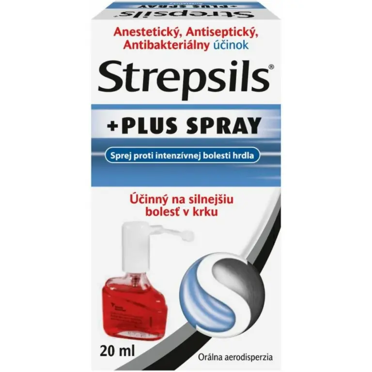 Strepsils PLUS Sprej 20 ml - MEDIKAMENT.sk
