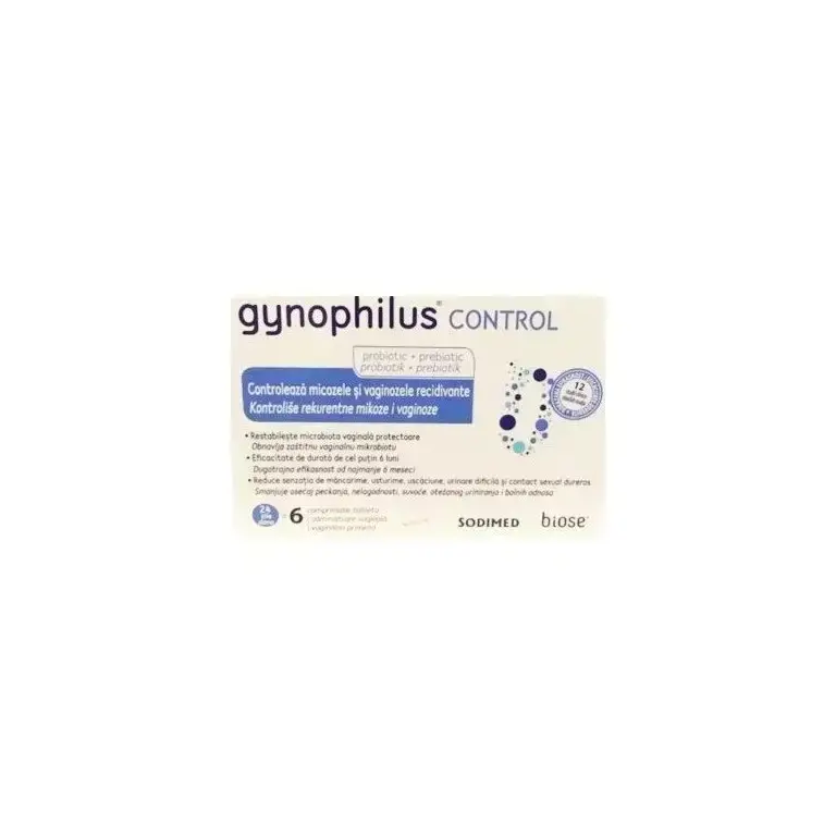 GYNOPHILUS CONTROL vaginálne tablety 6 ks - MEDIKAMENT.sk