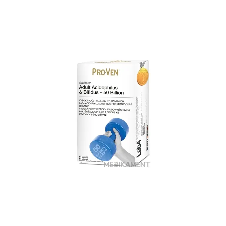 PRO-VEN Adult Acidophilus & Bifidus - 50 Billion cps 1x14 ks ...
