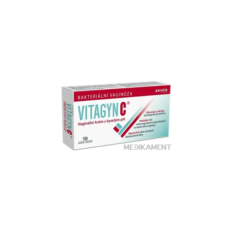 VITAGYN C KRÉM POŠVOVÝ S KYSLÝM PH 1x30 g - MEDIKAMENT.sk