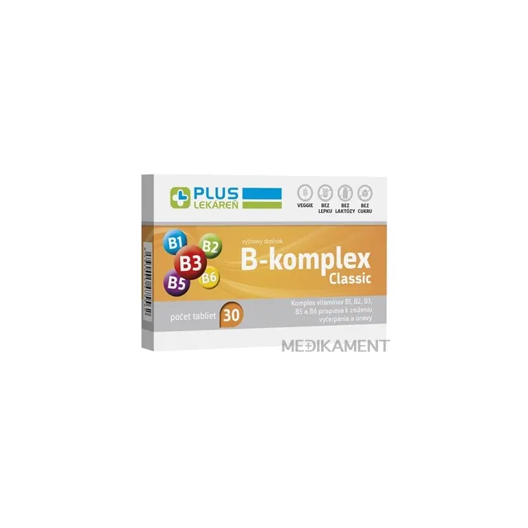 PLUS LEKÁREŇ B-komplex Classic tablety 30 ks - MEDIKAMENT.sk