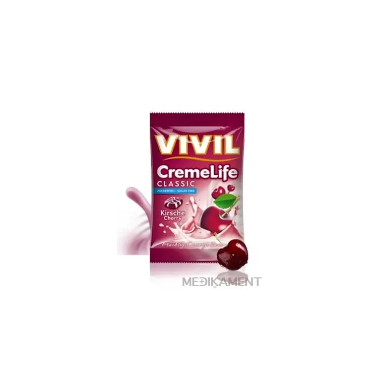 VIVIL BONBONS CREME LIFE CLASSIC drops s višňovo-smotanovou príchuťou ...