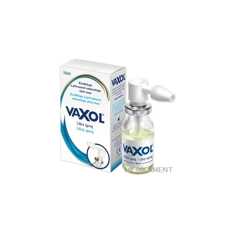VAXOL ušný sprej sprej na odstránenie ušného mazu 10 ml - MEDIKAMENT.sk