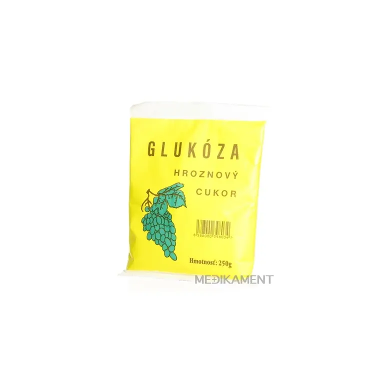 GLUKÓZA HROZNOVÝ CUKOR prášok 250 g - MEDIKAMENT.sk