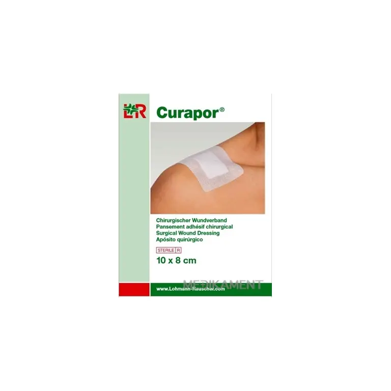 CURAPOR KRYTIE NA RANY S VANKÚŠIKOM 10 x 8cm chirurgické samolepiace ...
