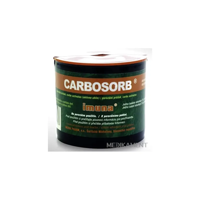 CARBOSORB prášok 25 g - MEDIKAMENT.sk