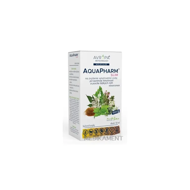 AVROPA AquaPharm Slim bylinné kvapky 50 ml - MEDIKAMENT.sk
