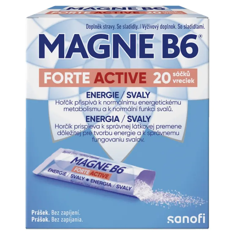 MAGNE B6 FORTE ACTIVE vrecká 20 ks - MEDIKAMENT.sk