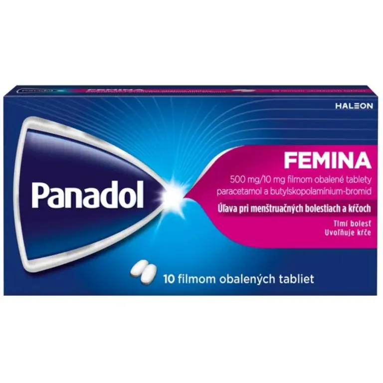 Panadol FEMINA tablety 10 ks - MEDIKAMENT.sk